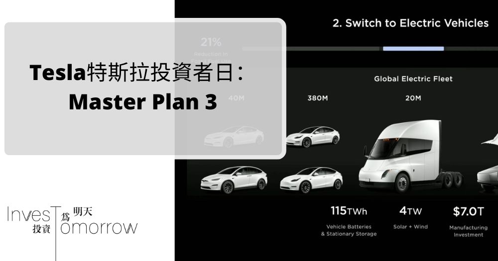 【美股Tesla】Tesla特斯拉投資者日：Master Plan 3 | 投資為明天